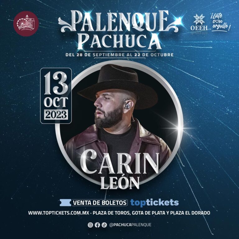 Boletos Carín León Palenque Pachuca 2023 - Feria de Pachuca 2025
