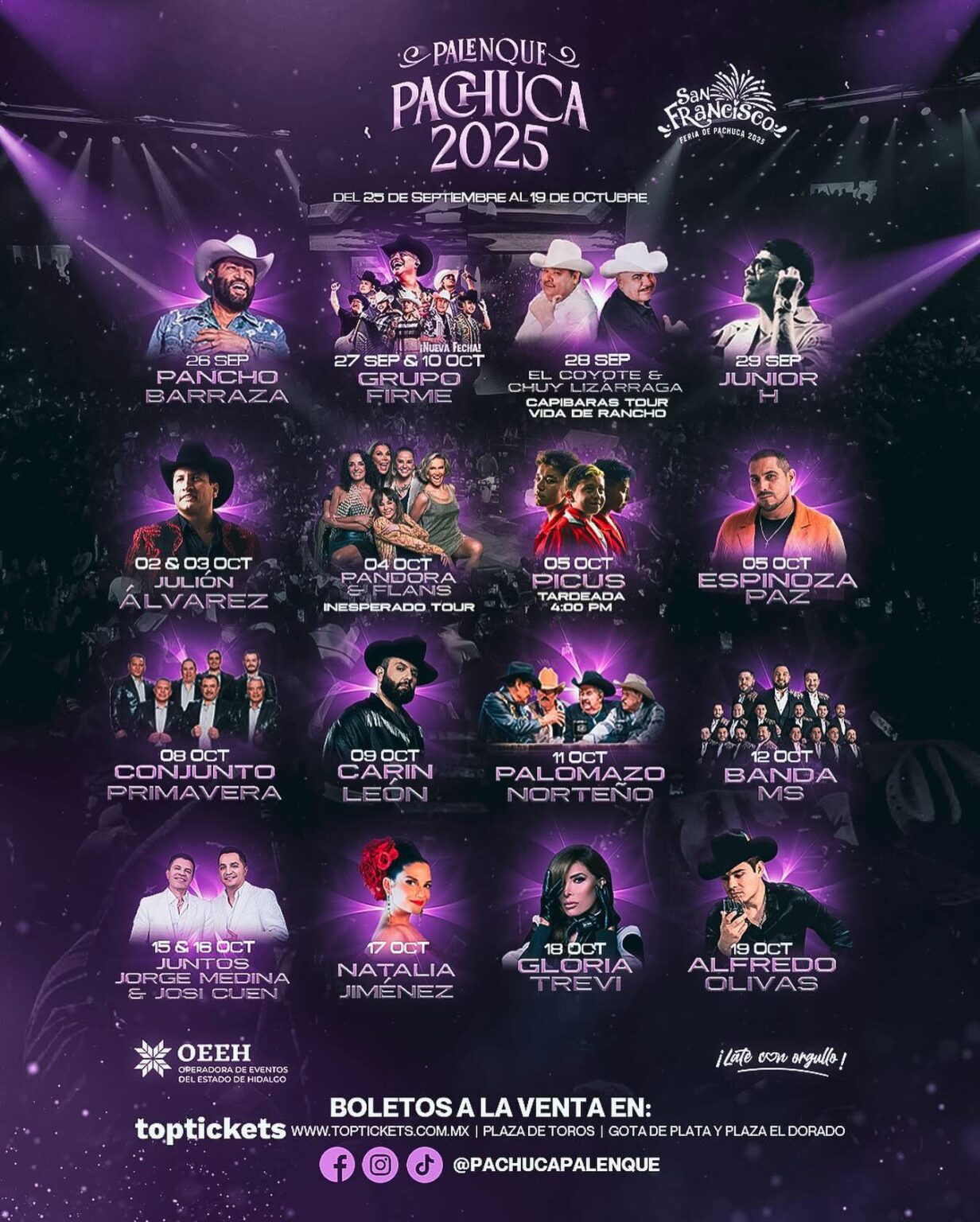Feria Pachuca 2025: Palenque y Teatro del Pueblo - Feria de Pachuca 2025